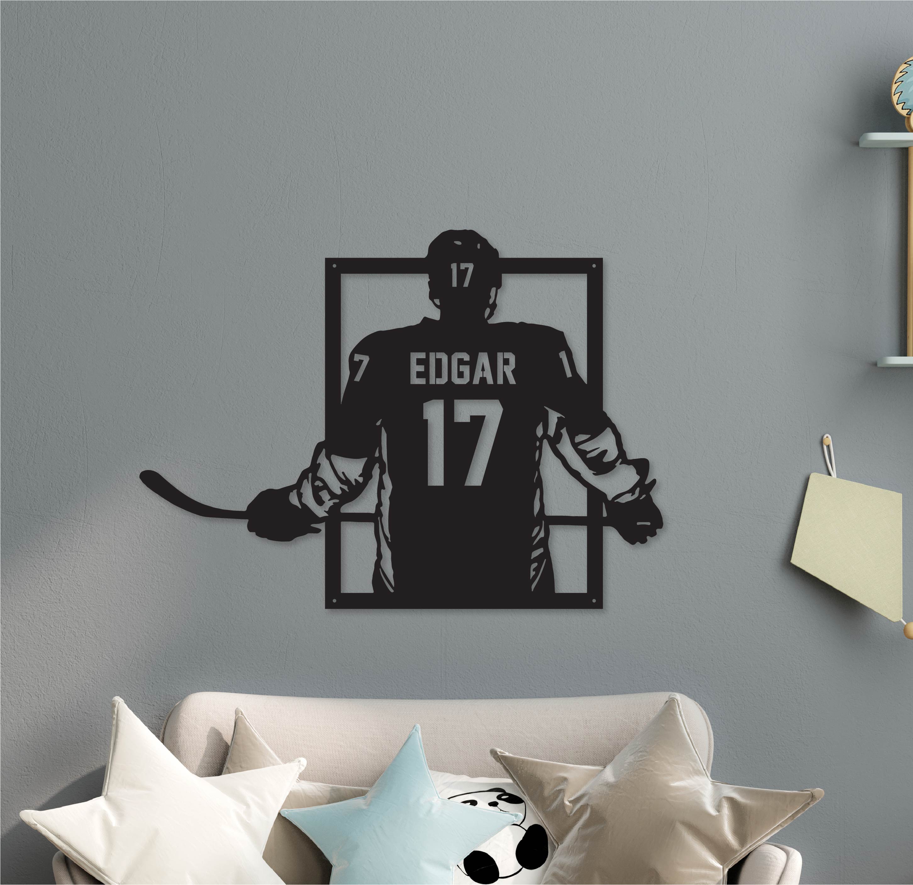 Personalized Hockey Player Sign – Feddes Fabrications