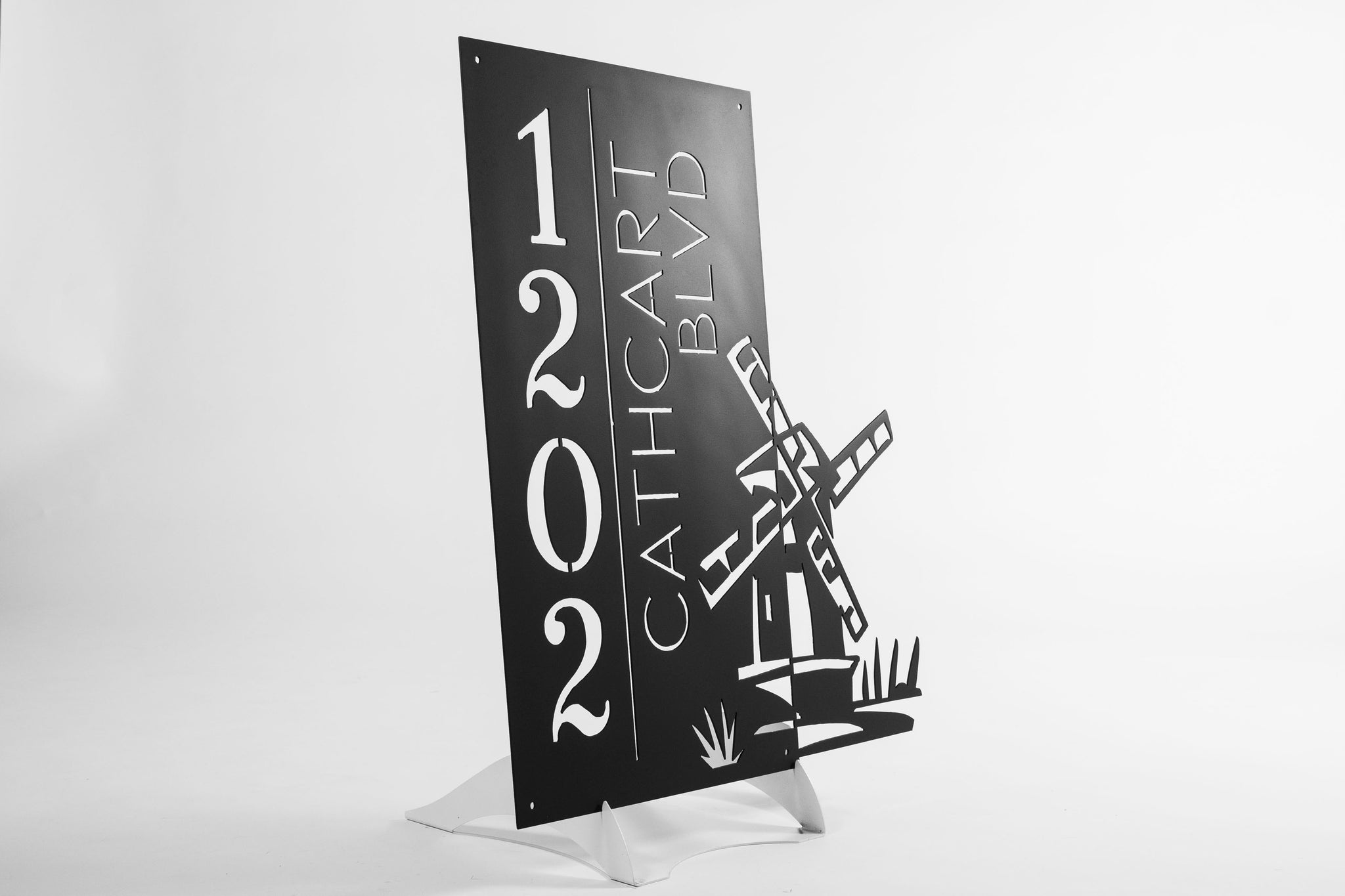 Vertical Windmill Address Sign – Feddes Fabrications