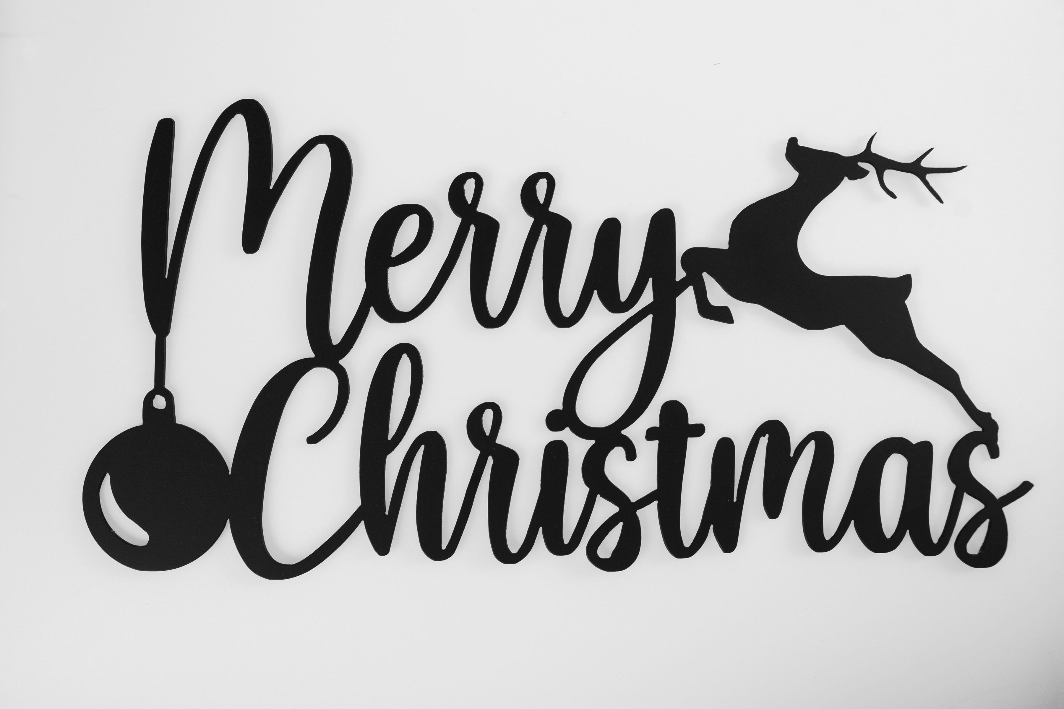 Merry Christmas Deer Sign – Feddes Fabrications
